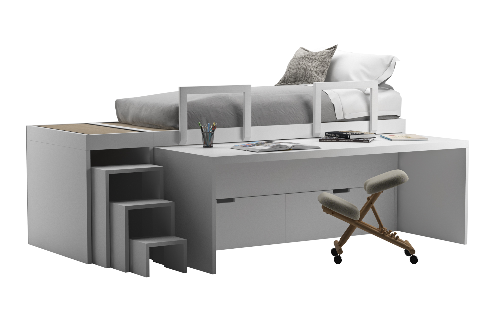 SpazioBed Estraibile - Cinius: letto salvaspazio innovativo
